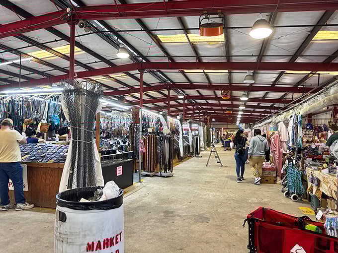 The red steel beams and concrete floors might not scream "shopping paradise," but trust me&mdash;retail therapy has never been more affordable or adventurous.