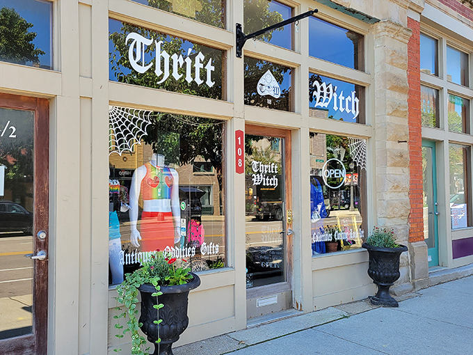 The gothic lettering and spiderweb-adorned windows of Thrift Witch aren't just Halloween decorations&mdash;they're a year-round promise of the wonderfully weird treasures waiting inside.