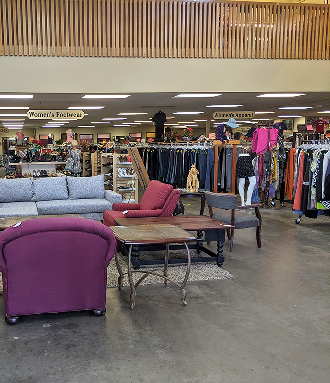 Inside the Humane Society Thrift Store in Bend, rows of gently used clothing and clusters of vintage furniture create a playground of secondhand treasures just waiting for the right home.