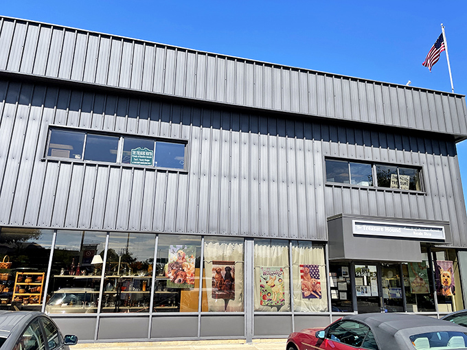 The unassuming exterior of The Treasure Hound belies the wonderland of secondhand treasures waiting inside. Like a thrift store TARDIS&mdash;bigger on the inside!