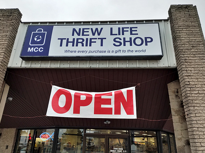 The iconic blue sign promises more than bargains &ndash; it's a gateway to guilt-free retail therapy where every purchase helps others around the world.