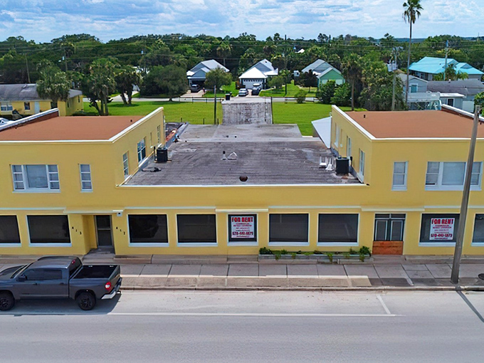 The sunshine-yellow exterior of Ayla's Acres Thriftique stands proudly on Anastasia Boulevard, a beacon of bargains with a heart for homeless pets.
