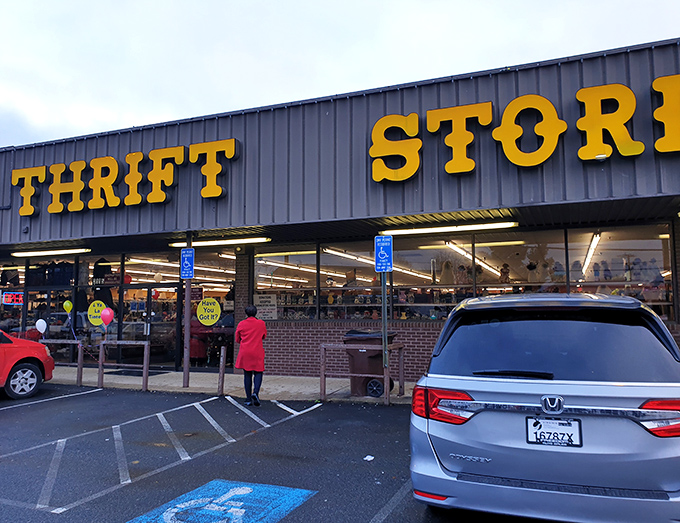 Half-off signs and a packed parking lot on a Tuesday? This is where retail therapy meets treasure hunting.