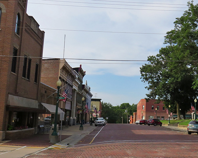 Brick streets and historic storefronts &ndash; Mount Carroll's downtown looks like a movie set where Jimmy Stewart might dash around the corner at any moment.