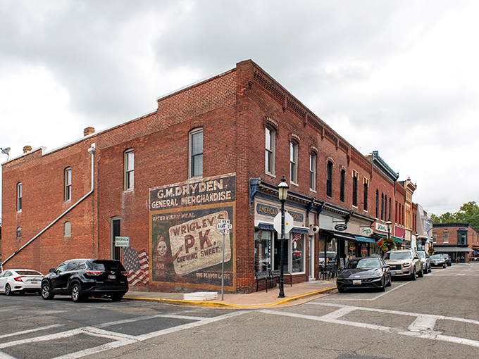 Downtown Snow Hill looks like a movie set with that vintage Wrigley's ad painted on the brick&mdash;small-town Americana preserved in its most charming form.