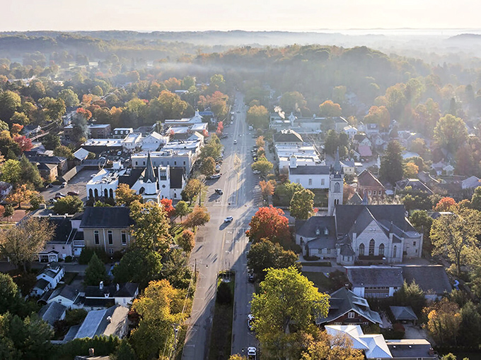 Autumn paints Granville in cinematic splendor, transforming this quaint Ohio town into a scene worthy of a Hallmark movie marathon.