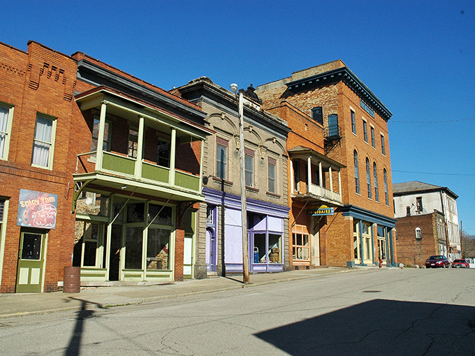 Main Street magic! Shawnee's perfectly preserved 19th-century storefronts stand shoulder to shoulder like old friends who've weathered a century together.