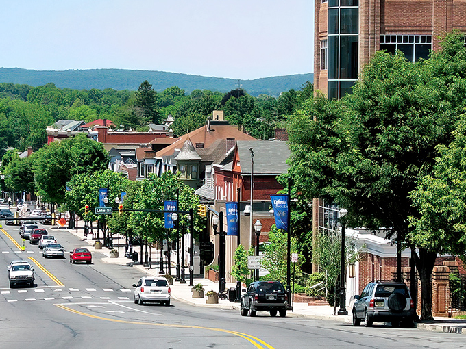 Ephrata's tree-lined Main Street offers that perfect small-town vibe where rushing seems like a crime against nature itself.