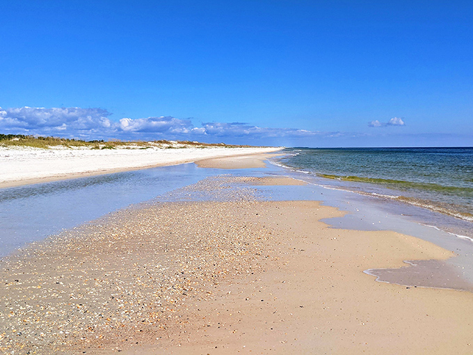 Mother Nature's masterpiece unfolds where crystal waters meet sugar-white sand, creating a shoreline so perfect it looks Photoshopped.