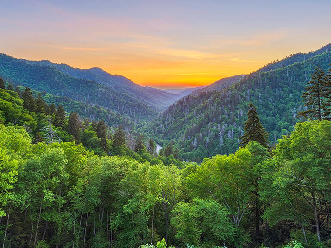 Mother Nature showing off her fall color palette like she's auditioning for a design show. The reflection doubles the spectacle&mdash;two breathtaking views for the effort of one hike!