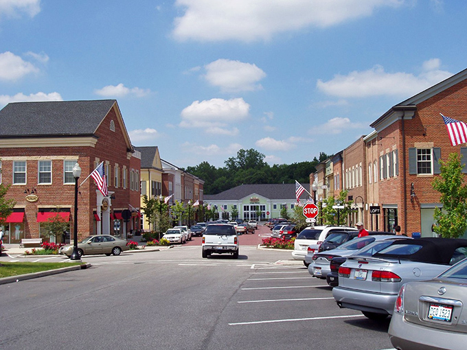 Hudson's Main Street could double as a movie set with its pristine brick buildings and American flags gently waving in the Ohio breeze.
