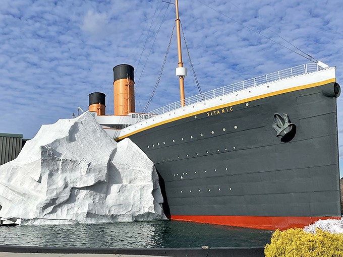 Not just any iceberg&mdash;this dramatic recreation shows exactly what sealed Titanic's fate, a frozen nemesis waiting in the North Atlantic darkness.