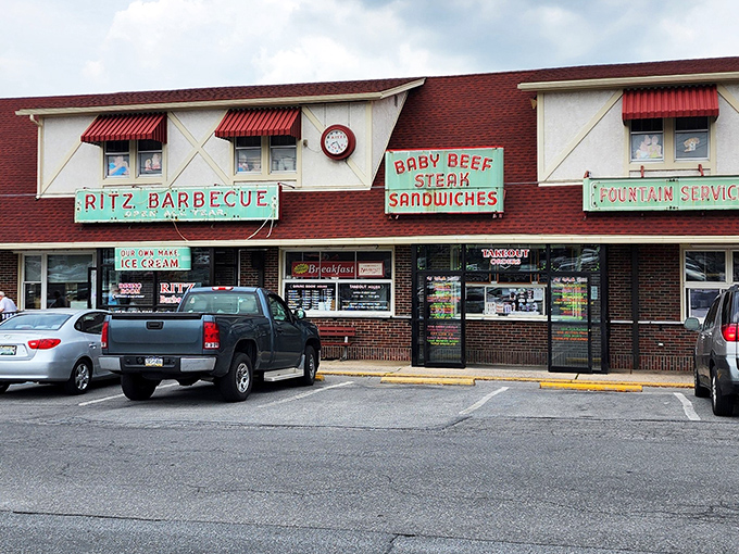 The mint-green signage against brick isn't trying to be retro-cool&mdash;it actually is retro-cool because it's been there since before Instagram filters were invented.