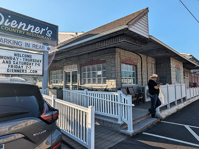 That welcoming entrance promises exactly what you hope for: comfort food without the fuss or pretense.