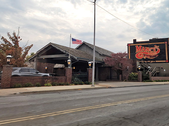 Classic steakhouse charm meets Toledo sophistication in this welcoming exterior that promises culinary adventures within.