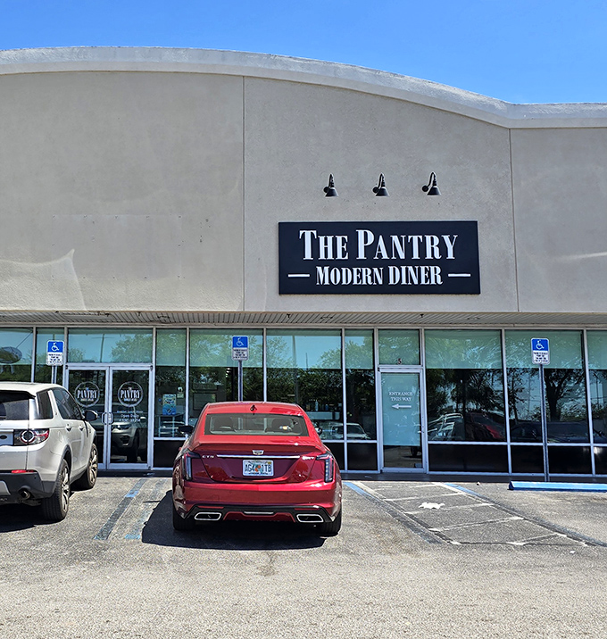 The unassuming exterior of The Pantry Modern Diner hides culinary treasures that would make even the most jaded food critic do a double-take.