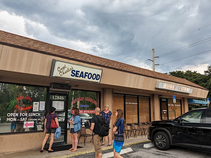 Lines forming outside speak volumes – when locals willingly wait in Florida heat, you know the seafood's worth it.