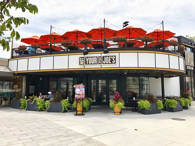 Those signature red umbrellas aren't just for show&mdash;they're like a culinary lighthouse guiding you to flavor town on the restaurant's stylish rooftop patio.