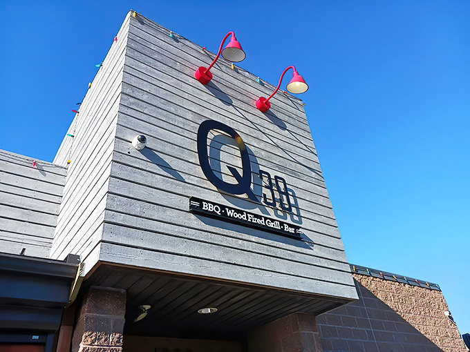 The modern exterior of Q39 stands out in Kansas City's barbecue landscape&mdash;contemporary design meets smoky tradition in this Midtown hotspot.