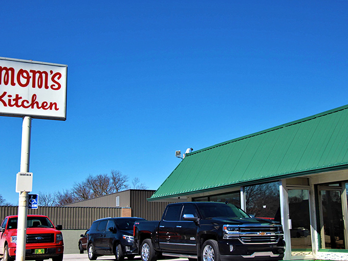 A full parking lot never lies. When the trucks and sedans gather like this, you know you've stumbled upon something special.
