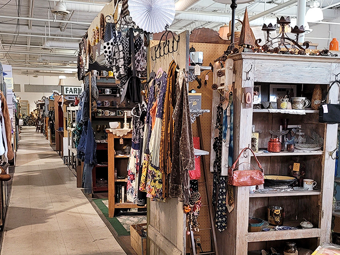 Aisles that stretch into infinity, where each booth is its own universe of possibilities and every turn reveals a new collection of potential finds.