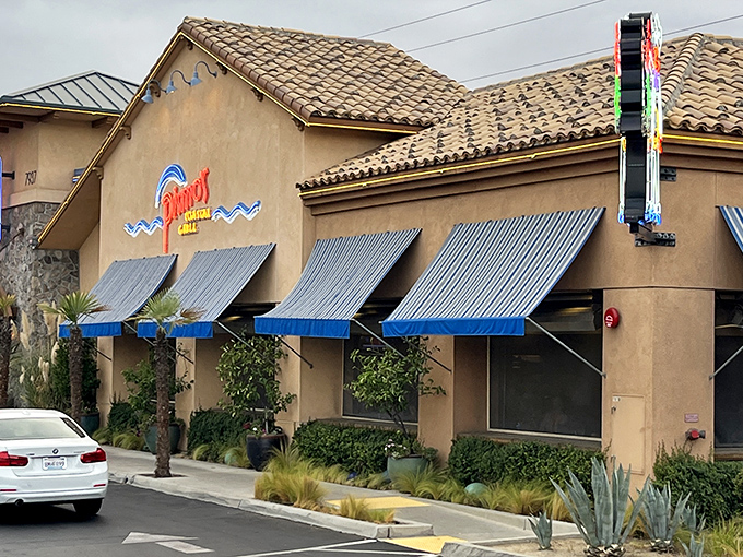 Those blue awnings aren't just for show&mdash;they're like coastal beacons guiding hungry inland travelers to seafood salvation in the heart of the valley.
