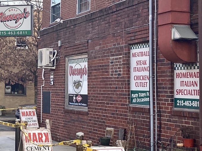 The unassuming brick exterior of Vincenzo's hides culinary treasures within, like finding the Hope Diamond at a yard sale.