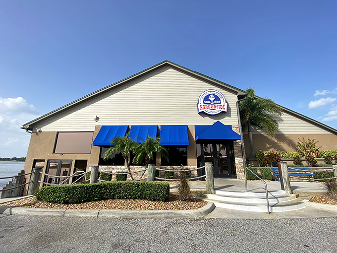 The kind of exterior that whispers promises rather than shouting advertisements – sophisticated seafood awaits inside.