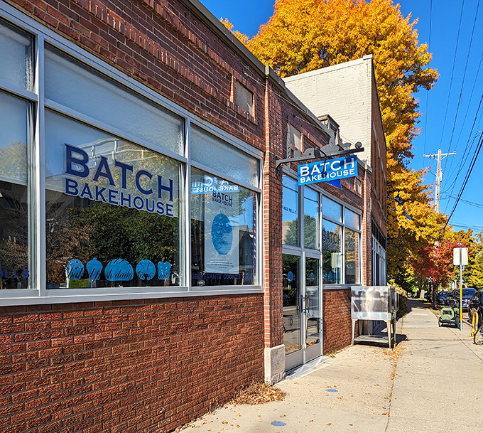 Fall colors frame this neighborhood gem like nature's own Instagram filter. Batch Bakehouse doesn't need fancy signage when the aroma does all the talking.