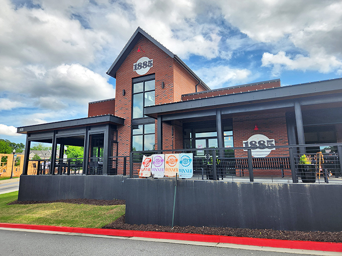 Modern meets Southern charm in this architectural stunner. The brick facade isn't just showing off&mdash;it's promising something substantial waits inside.