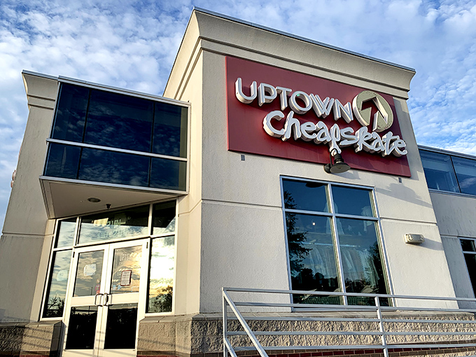 The modern storefront belies the treasure trove within&mdash;Uptown Cheapskate's sleek exterior is just the appetizer to a feast of fashion finds.