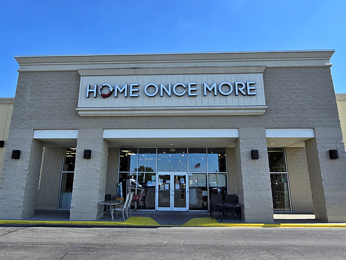 The unassuming exterior of Home Once More belies the treasure trove within&mdash;like finding a gourmet meal at what looks like a greasy spoon.