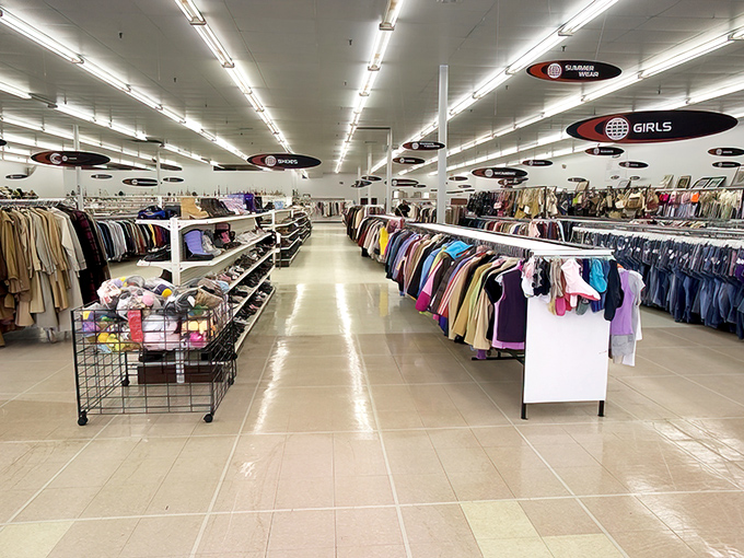 The clothing section alone could outfit a small town. Color-coded racks make the treasure hunt slightly less overwhelming&mdash;but only slightly!