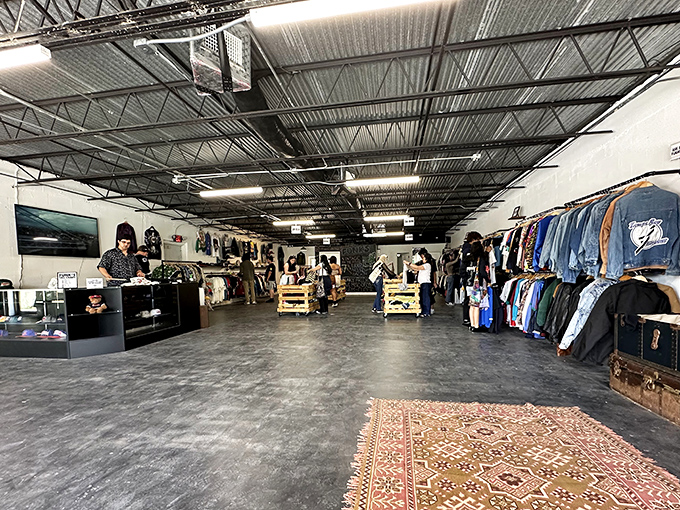 Where industrial chic meets vintage paradise &ndash; those ceiling beams have seen more fashion eras than Joan Rivers.