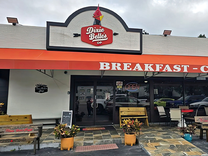 The unassuming exterior hides Orlando's best-kept breakfast secret - where Southern comfort meets culinary perfection.