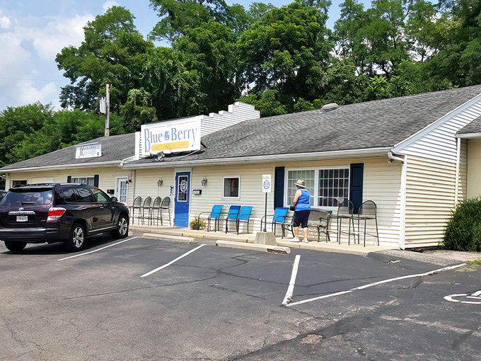 The unassuming exterior of The Blue Berry Caf&eacute; hides culinary treasures within, like finding a winning lottery ticket in your winter coat pocket.