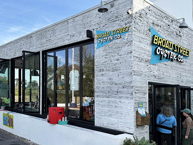 Like a seafood speakeasy with its weathered wood exterior, Broad Street Oyster Co. stands as a beacon for those seeking authentic maritime flavors without the white tablecloth pretension.