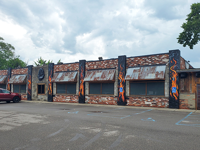 The unassuming exterior of Bad Brad's BBQ hides a smoky paradise within, proving once again that the best culinary treasures often wear humble disguises.