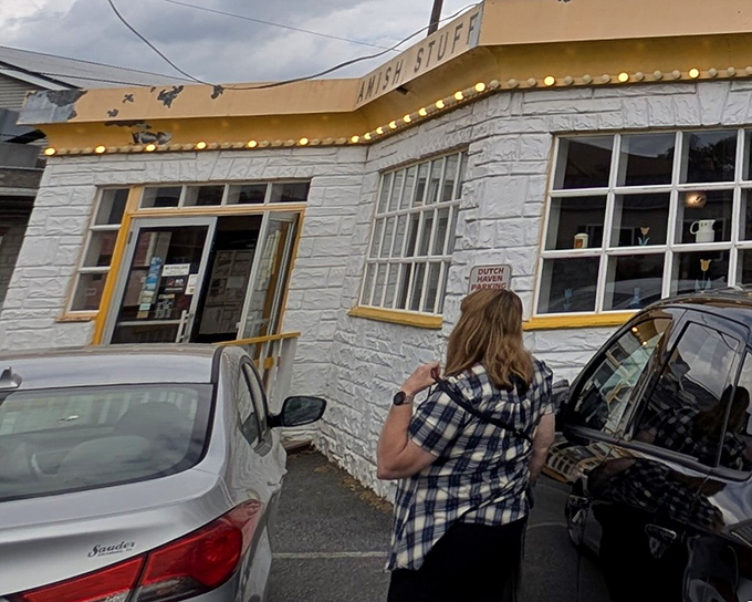 The unassuming white facade hides Pennsylvania Dutch treasures that'll make your taste buds dance with joy.