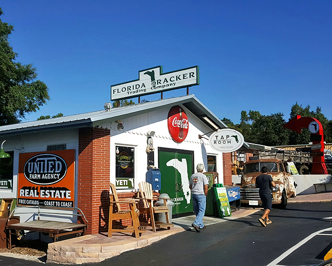 The humble exterior of Florida Cracker Kitchen beckons with rocking chairs and that iconic green door&mdash;like a friend's porch that happens to serve incredible food.