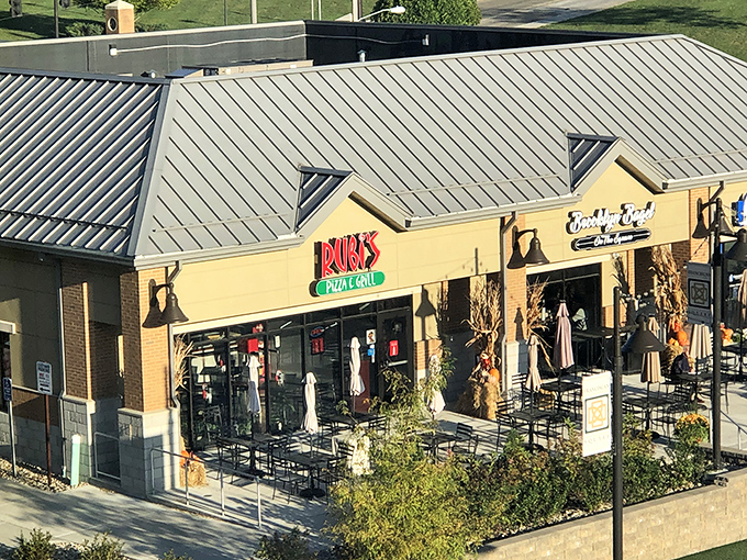 Rubi's sunny yellow exterior beckons like a lighthouse for the pizza-starved, complete with a patio perfect for people-watching while devouring Italian delights.