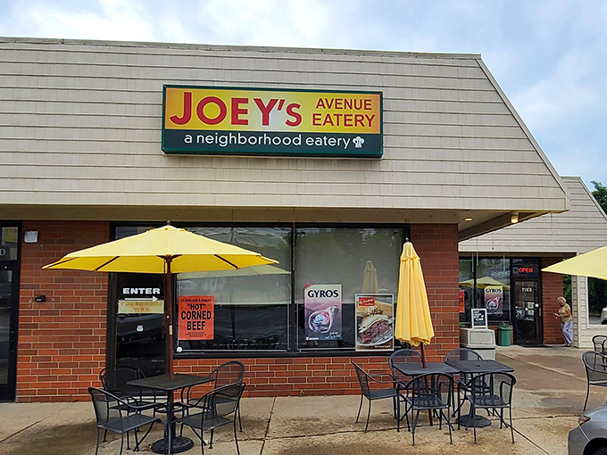 The unassuming exterior of Joey's Avenue Eatery proves once again that culinary treasures often hide behind the most modest facades.