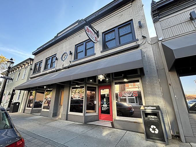 Downtown Miamisburg's historic charm provides the perfect backdrop for this local treasure, where culinary magic happens behind that iconic red door.