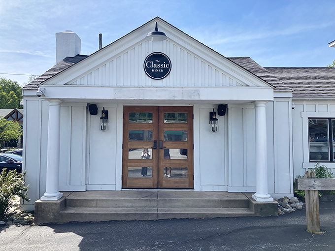 A pristine white exterior with wooden doors that might as well have a sign saying "Happiness This Way" &ndash; the second location maintains that same Classic charm.