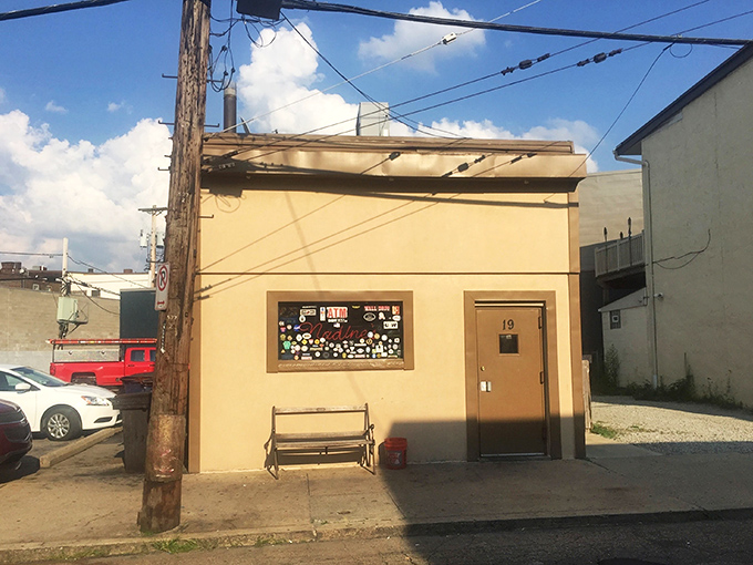 The unassuming exterior of Nadine's stands like a culinary speakeasy in Pittsburgh &ndash; proof that the best food experiences often hide behind the simplest facades.