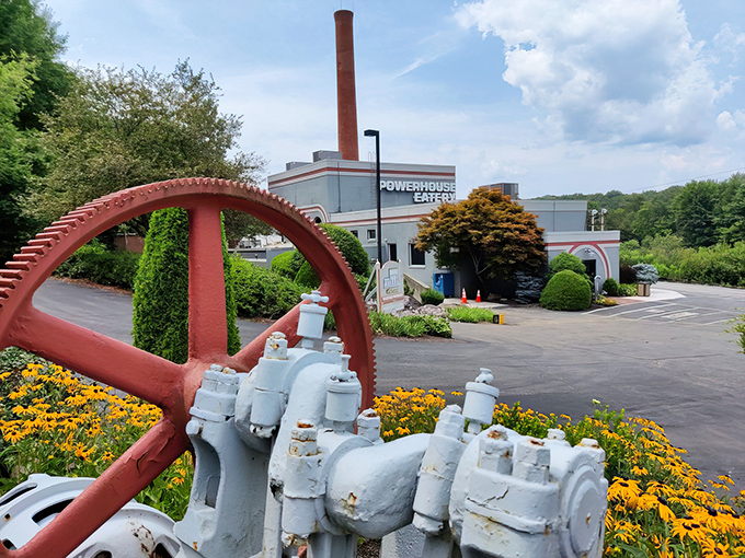 The iconic smokestack stands sentinel over this former power plant, now generating culinary electricity instead. Industrial heritage meets gastronomic future in White Haven.