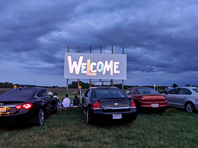 WELCOME glows on the screen as dusk settles in. That single word captures everything wonderful about this nostalgic American tradition.