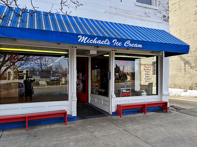 That iconic blue awning and those cherry-red benches aren't just street decor&mdash;they're a beacon of sweet salvation on Jackson's Main Street.