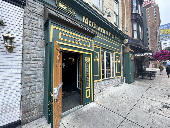 The emerald-green fa&ccedil;ade of McGrath's Pub stands out on Harrisburg's Locust Street like a Celtic jewel, promising authentic Irish comfort just beyond those wooden doors.