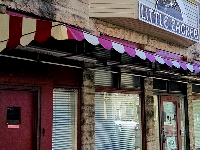 The unassuming stone facade of Janko's Little Zagreb hides a carnivorous paradise within. Like finding a treasure chest disguised as a regular old box.